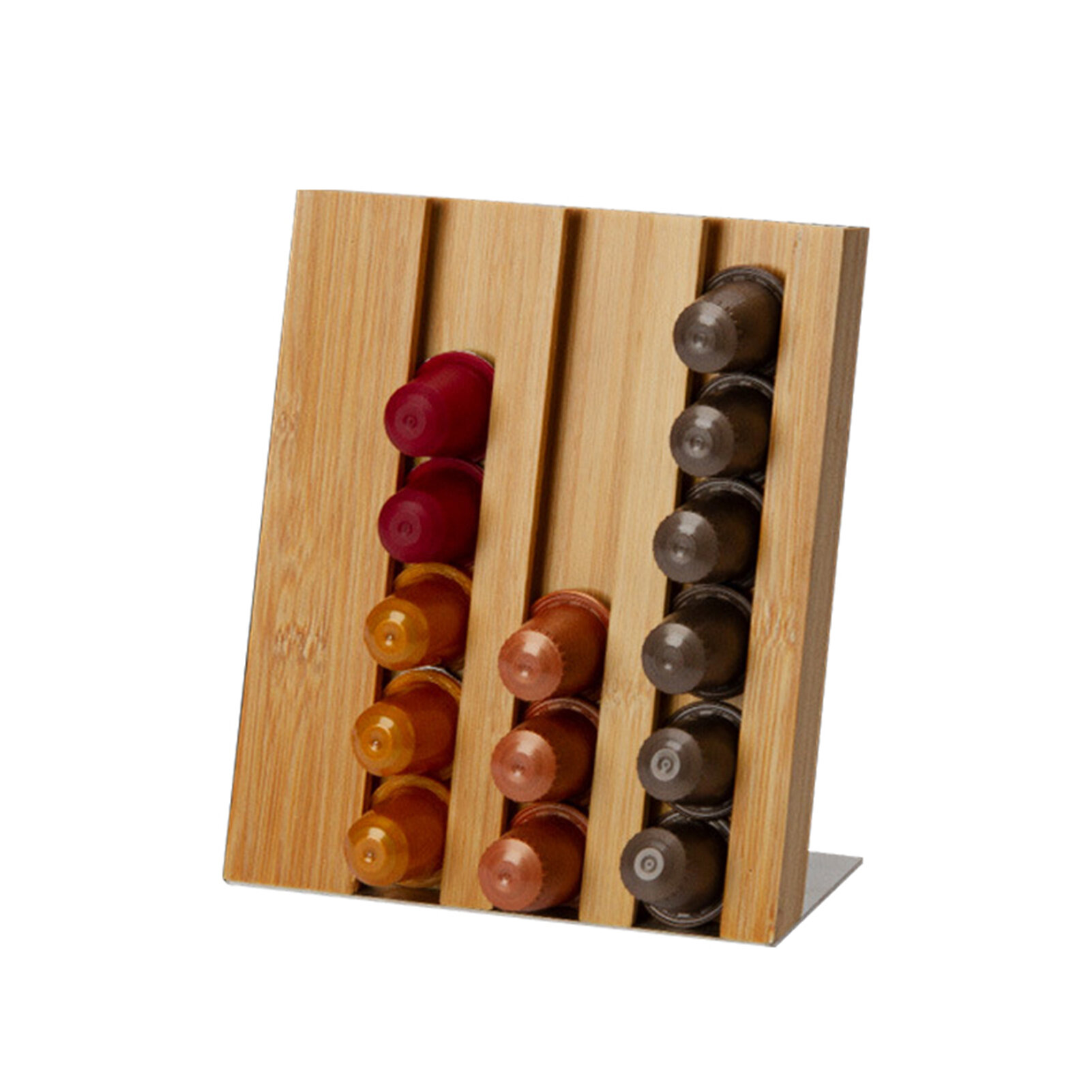 Кофейный держатель капсул Rack для 18 капсул Стойка для хранения кофе Pods Органайзер для кухонного стола Дом Кафе Отель Тип A B C D Калибр <37мм Вместимость 18 40 20 18 Размер 19*6.5*21см 21*7*24.5см 20*8*27см 19*8*23см