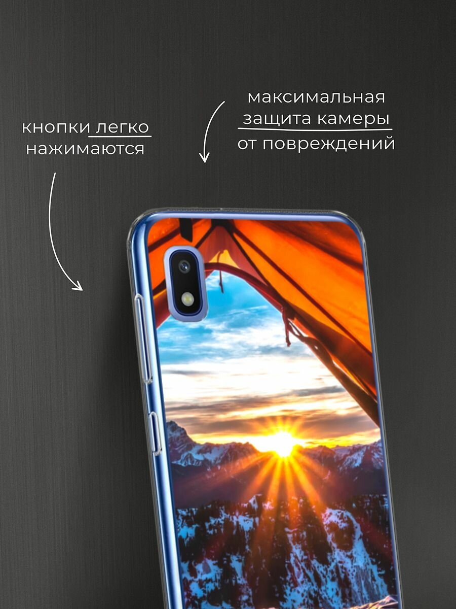 Чехол на Samsung Galaxy A10 / Самсунг Галакси А10 с принтом "Горы 7" — фото 1