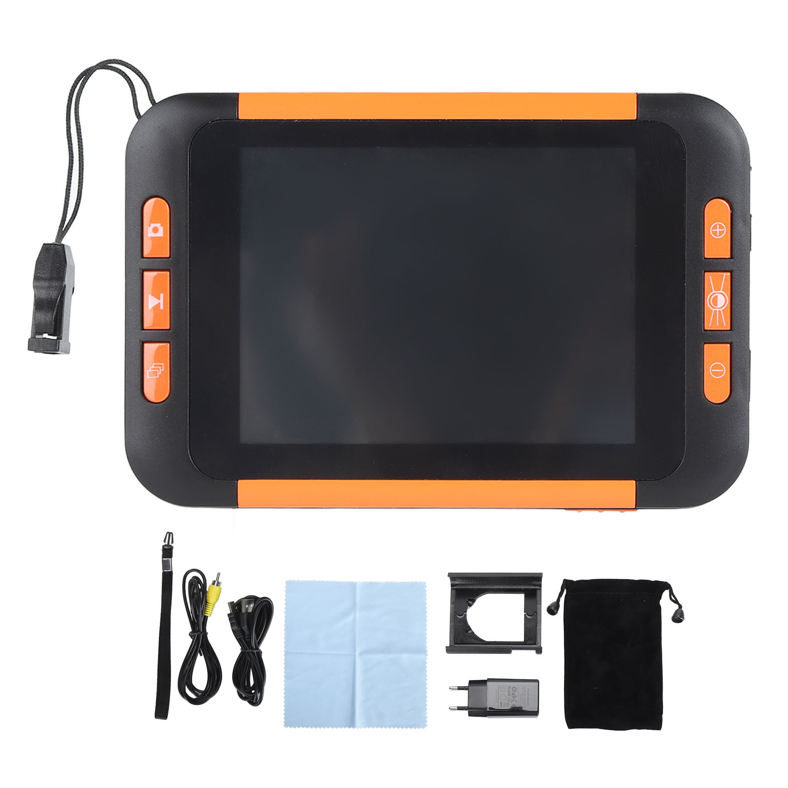 Портативный цифровой видеоувеличитель с ЖК-дисплеем диагональю 3,5 дюйма, 2-32-кратное увеличение, электронное устройство для чтения для людей с ослабленным зрением, для письма, просмотра карт и книг. Вилка 100-240 В (европейский стандарт).