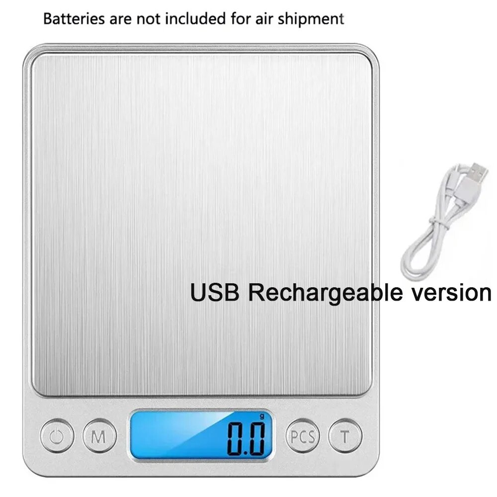 Кухонные весы USB Rechargeable, 3000г