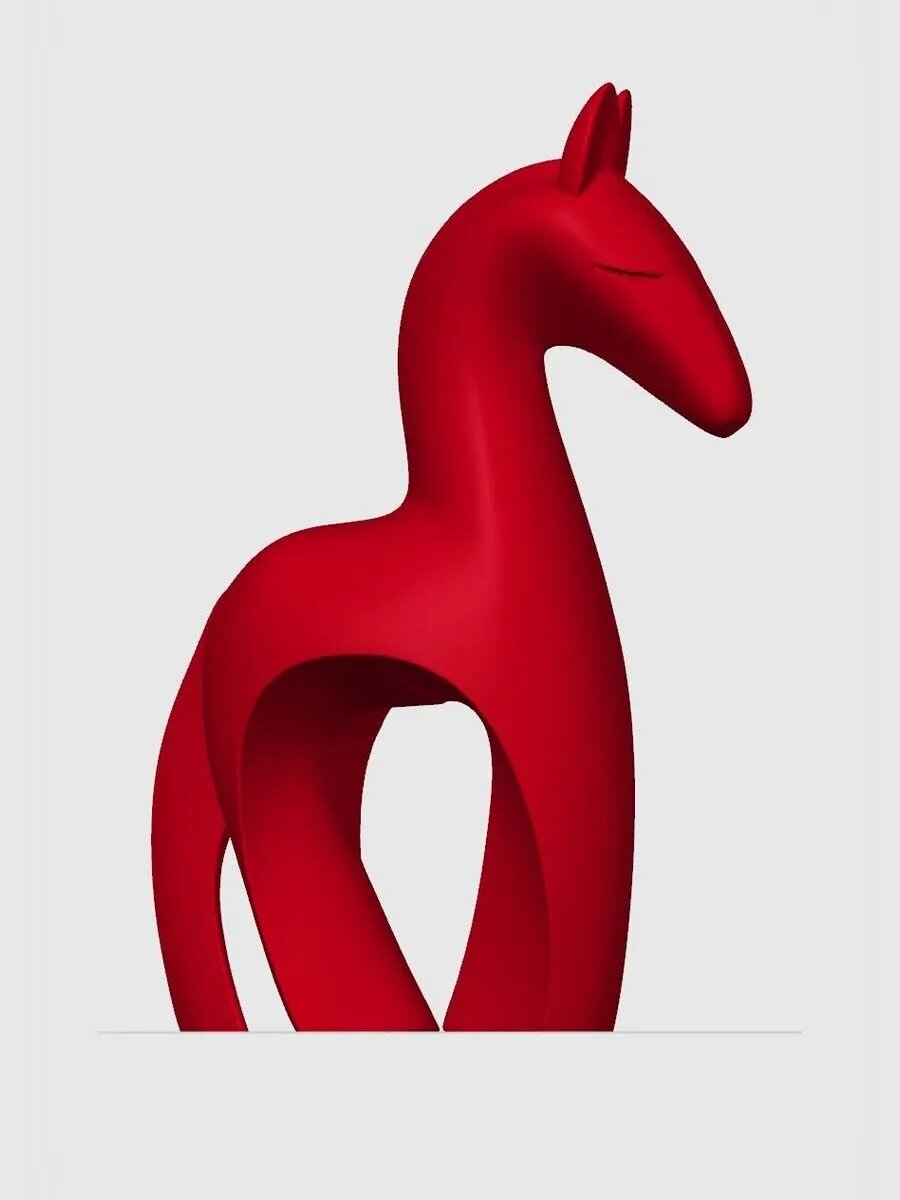 Милая огненная лошадка v1 (10см, красная) Символ 2026г.