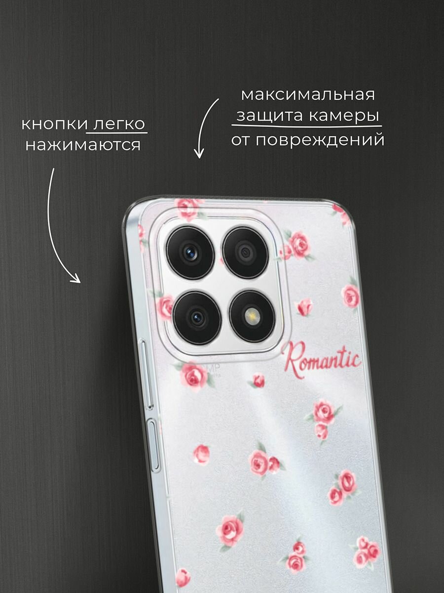 Чехол на Honor X8A / Хонор X8A с принтом "Romantic 3" — фото 1