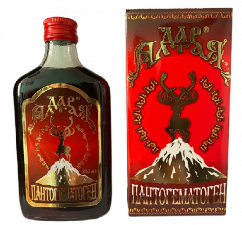 Лечебное средство алтамар Пантогематоген жидкий "Дар Алтая", 250 мл, замедляет процессы старения