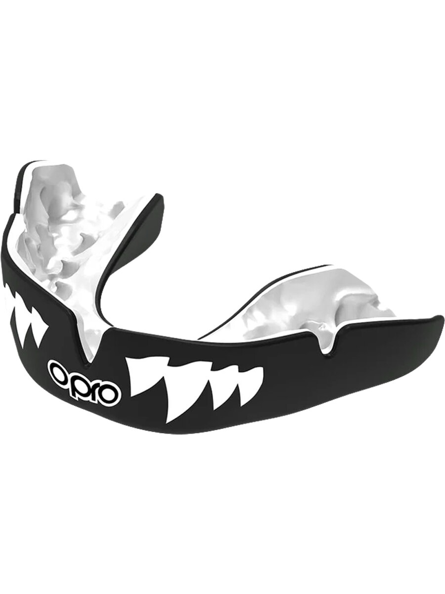 Боксерская капа Opro Instant Custom-Fit Black Jaws оригинал из Великобритании