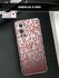 Чехол на OnePlus 9 Pro / ВанПлас 9 Про с принтом "Легкие бордовые сердечки"