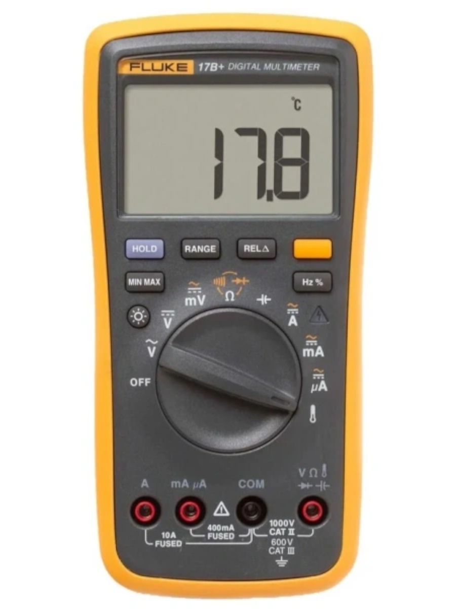 Мультиметр Fluke 17B MAX-01, цифровой, профессиональный, 1000В