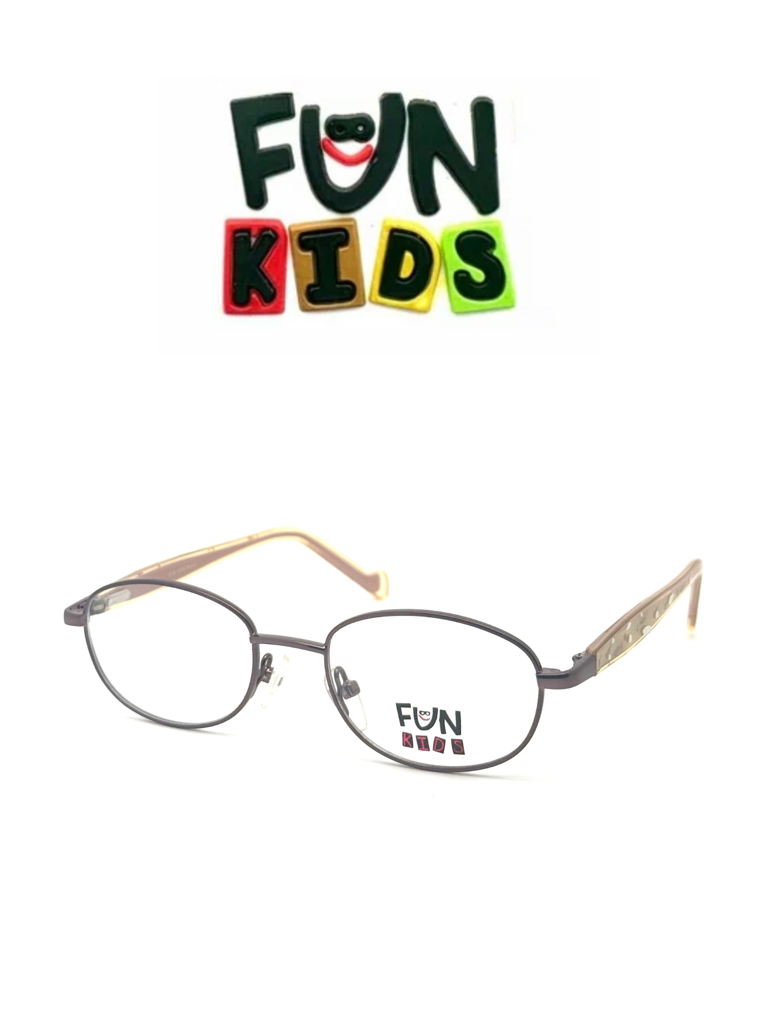 Оправа для очков FUN KIDS FH-08, детская, металлическая, овальная