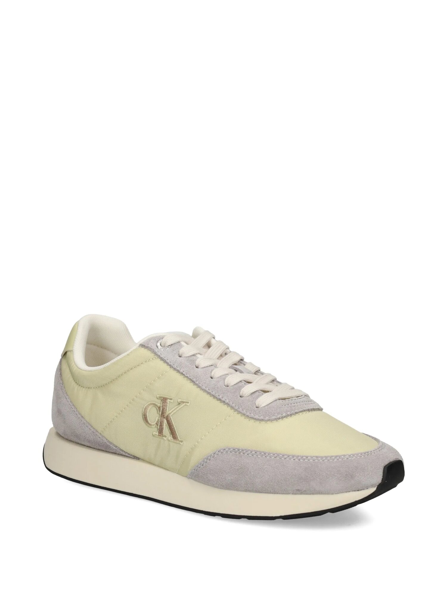 Кроссовки Calvin Klein Jeans Retro Runner, размер 39 EU, светло-желтый — фото 1