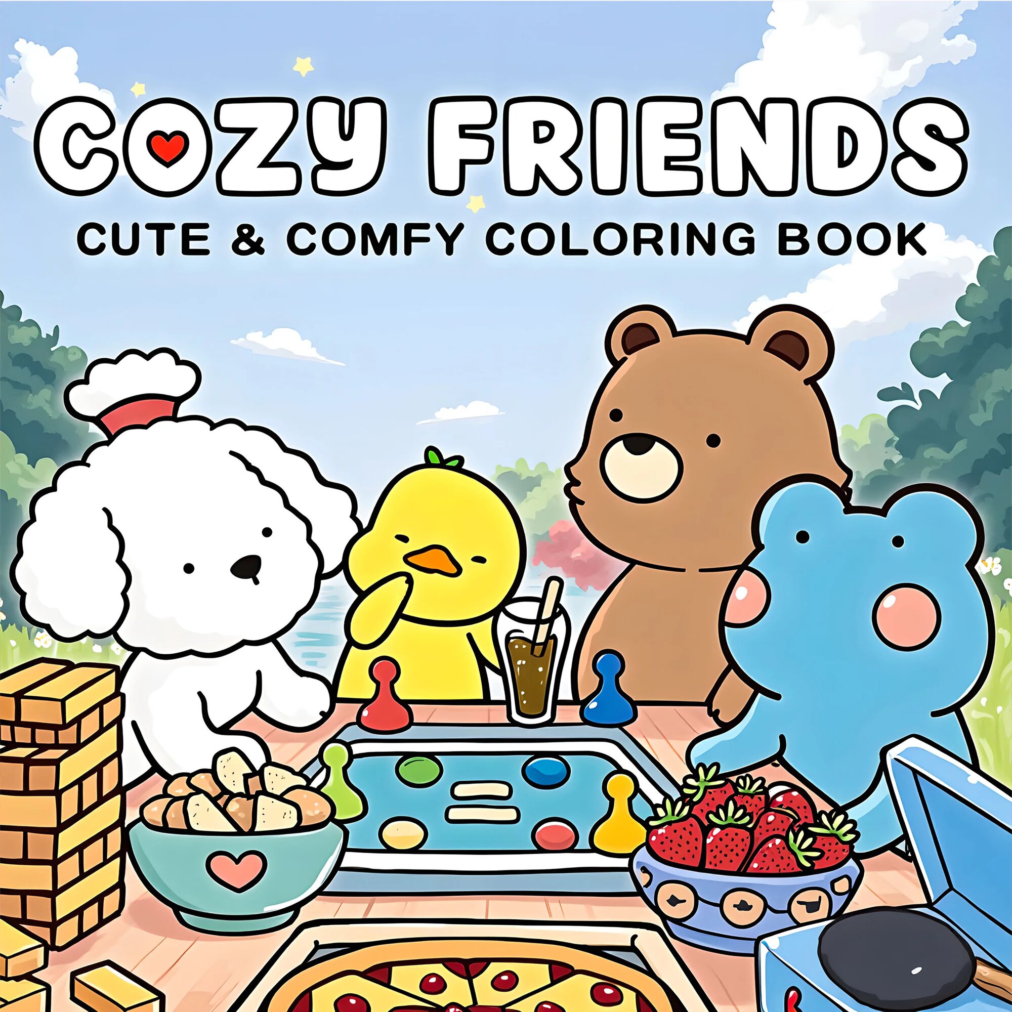 Книжка-раскраска COZY FRIENDS K1-0207