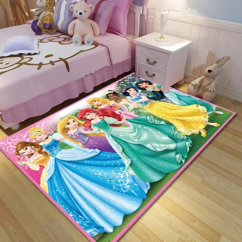 Коврик MINISO Принцессы Диснея фланель, 11, 120x160cm(47x62 in)
