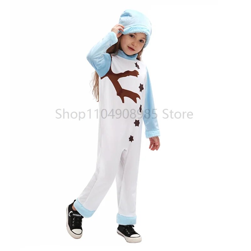 Новогодний костюм снеговика для детей М, D