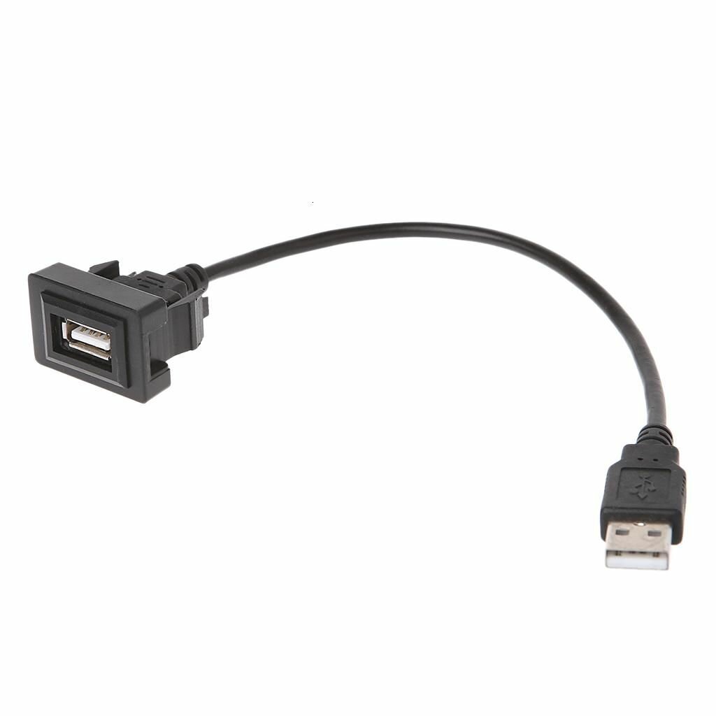 USB-адаптер для зарядки 12-24V (Vios), Черный