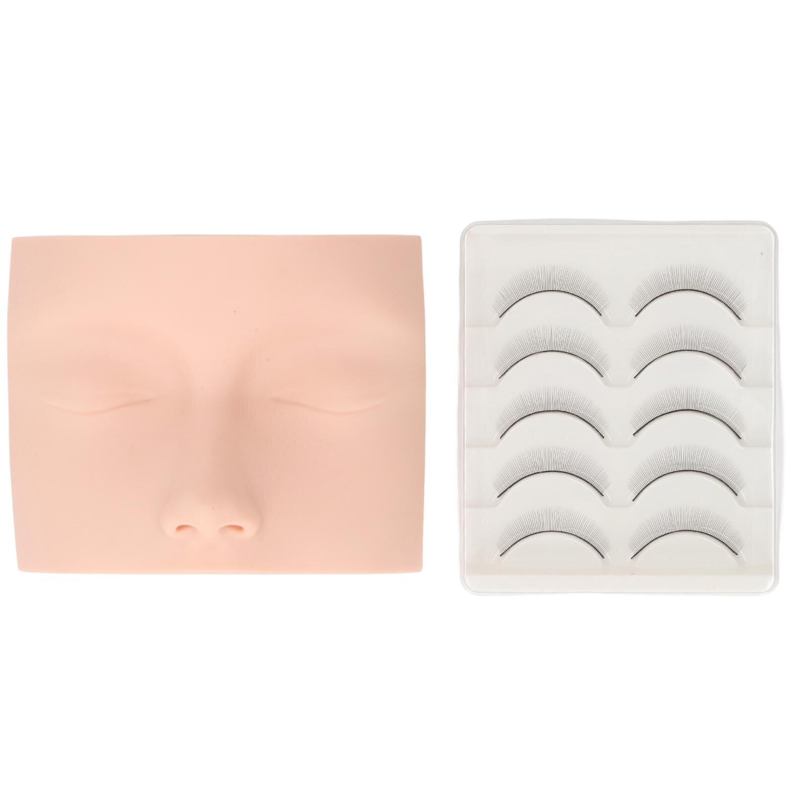 Реалистичная мягкая на ощупь голова-манекен для наращивания ресниц