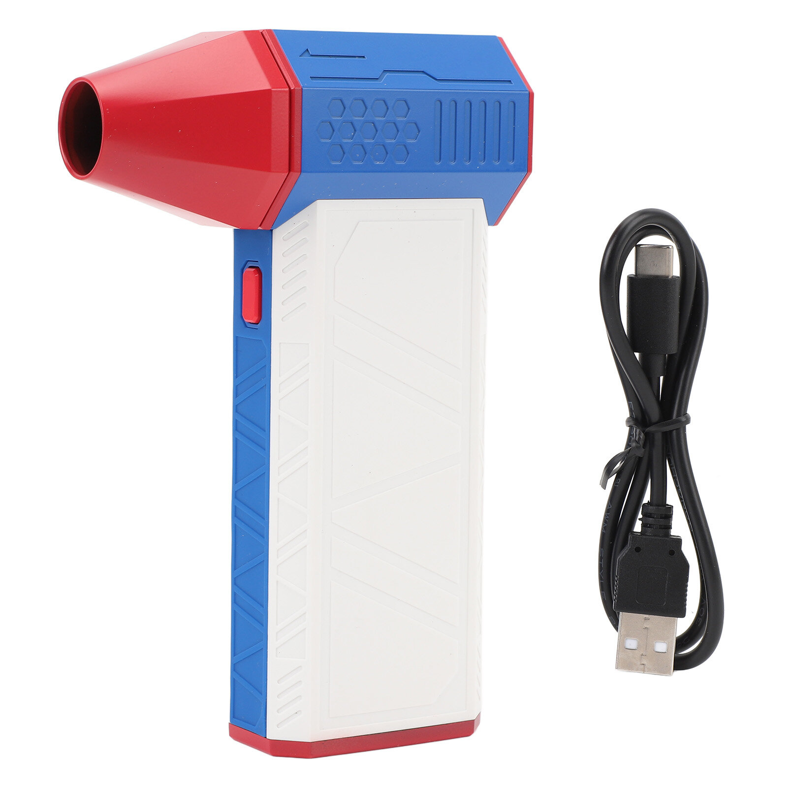 Турбовентилятор x3 jet dry blower 130000 оборотов в минуту с регулировкой трех скоростей 52 метра секунду портативный аккумулятор 3000 мач для клавиатур и пикника