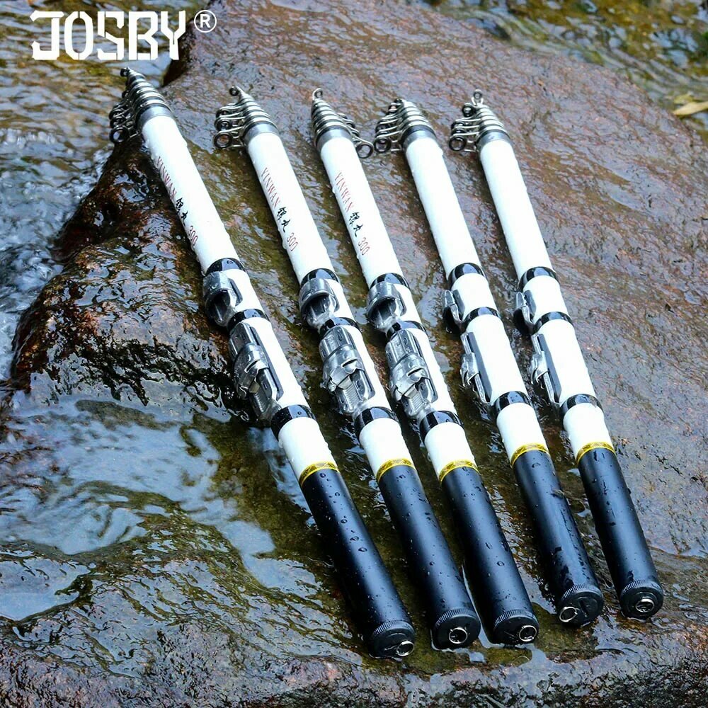 JOSBY Телескопическая спиннинговая удочка из углеродного волокна 3 м 2.1M-Green