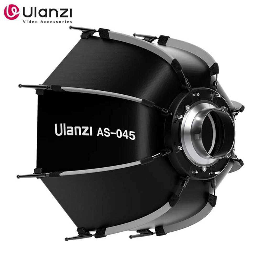 Ulanzi AS-045 45 см Быстросъемный Глубокий Восьмиугольный Сотовый Софтбокс с Креплением для Студийной Фотовспышки Bowens COB