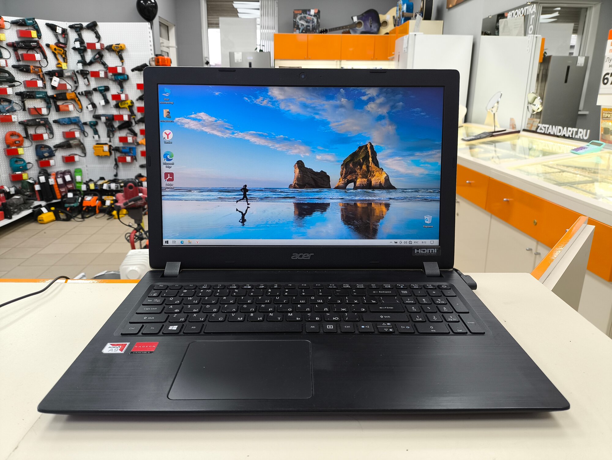 Ноутбук ACER Aspire 3 A315-21 (A9-9420e/4Gb/SSD 128Gb/AMD Radeon R5 series/15,6" FHD Б\У уценка