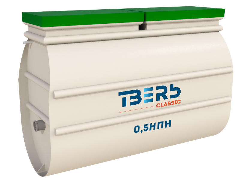 Тверь Classic 0.5НПН, станция биологической очистки в горизонтальном исполнении, компрессорная принудительная