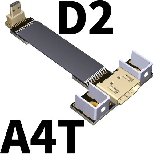 Кабель Micro HDMI к HDMI 2.0 4K, удлинитель между мужчинами и женщинами, преобразование антенной камеры, мягкий адаптер 15 см, кабель расширения HDMI2.0