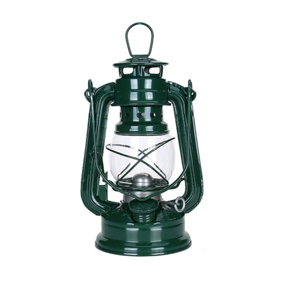 Винтажный керосиновый фонарь для кемпинга Изумрудный, one size Green