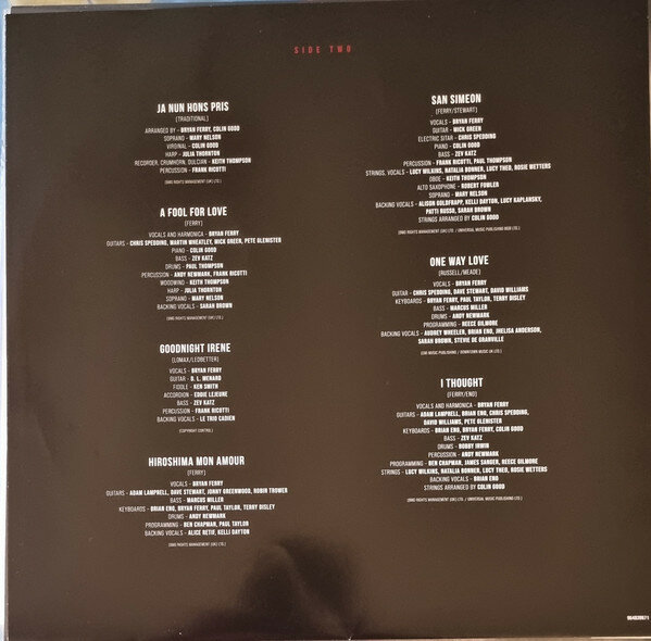Bryan Ferry - Frantic (Limited Edit) (color) [LP] — фото 1