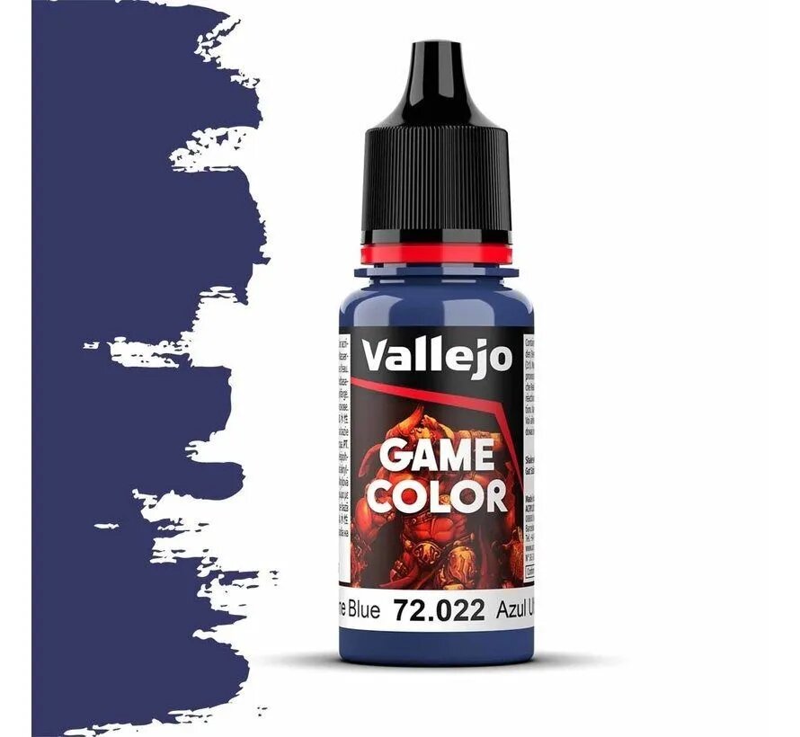 Краска акриловая Vallejo Game Color Ultramarine Blue, 72022, для варгеймов, 18мл