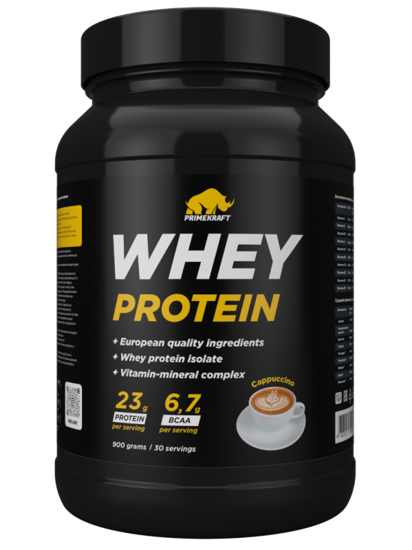 Протеин сывороточный Prime Kraft 900 гр Капучино