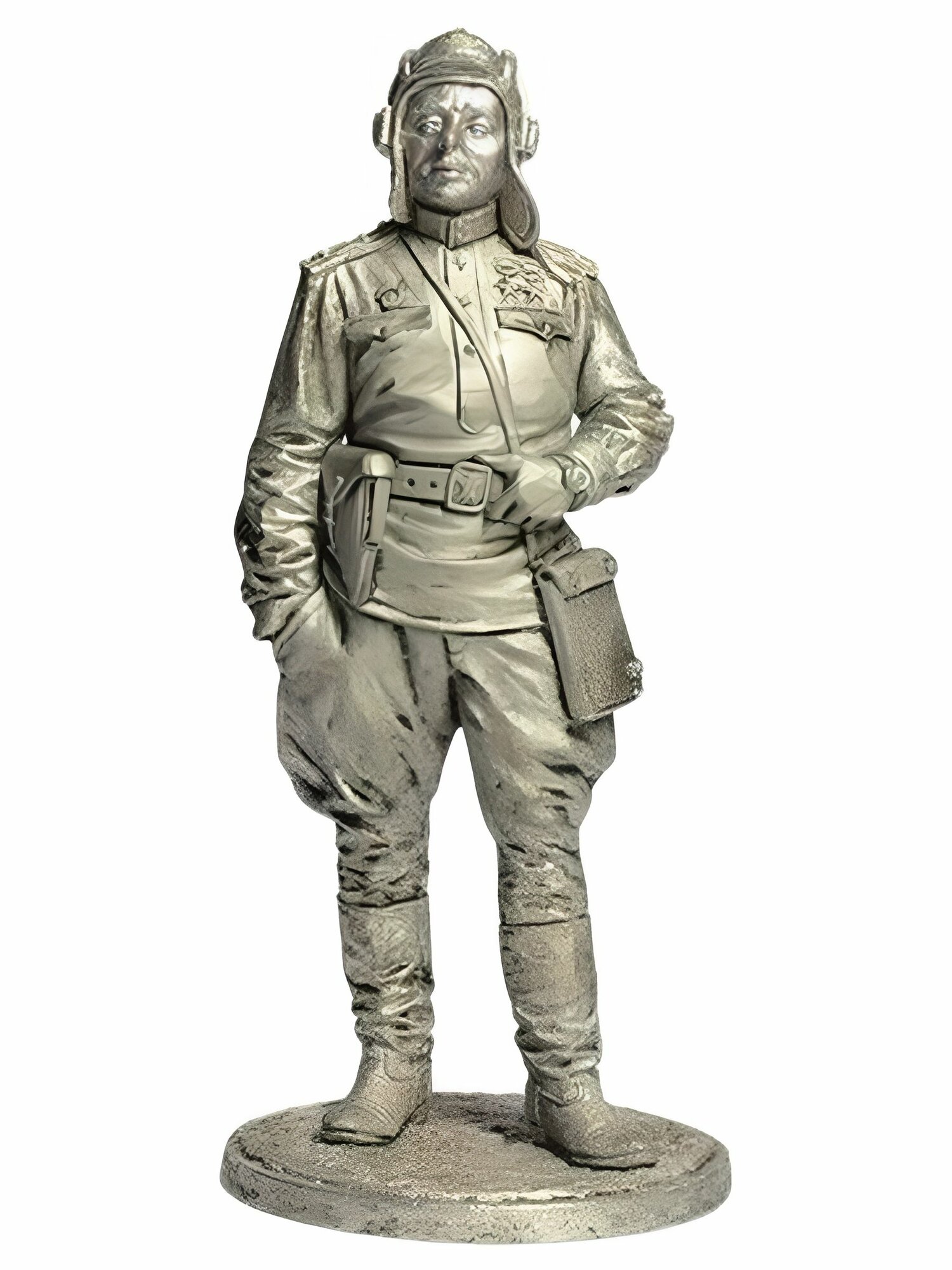 Оловянный солдатик фигурка Гвардии майор, командир танкового батальона, 1945 год. СССР