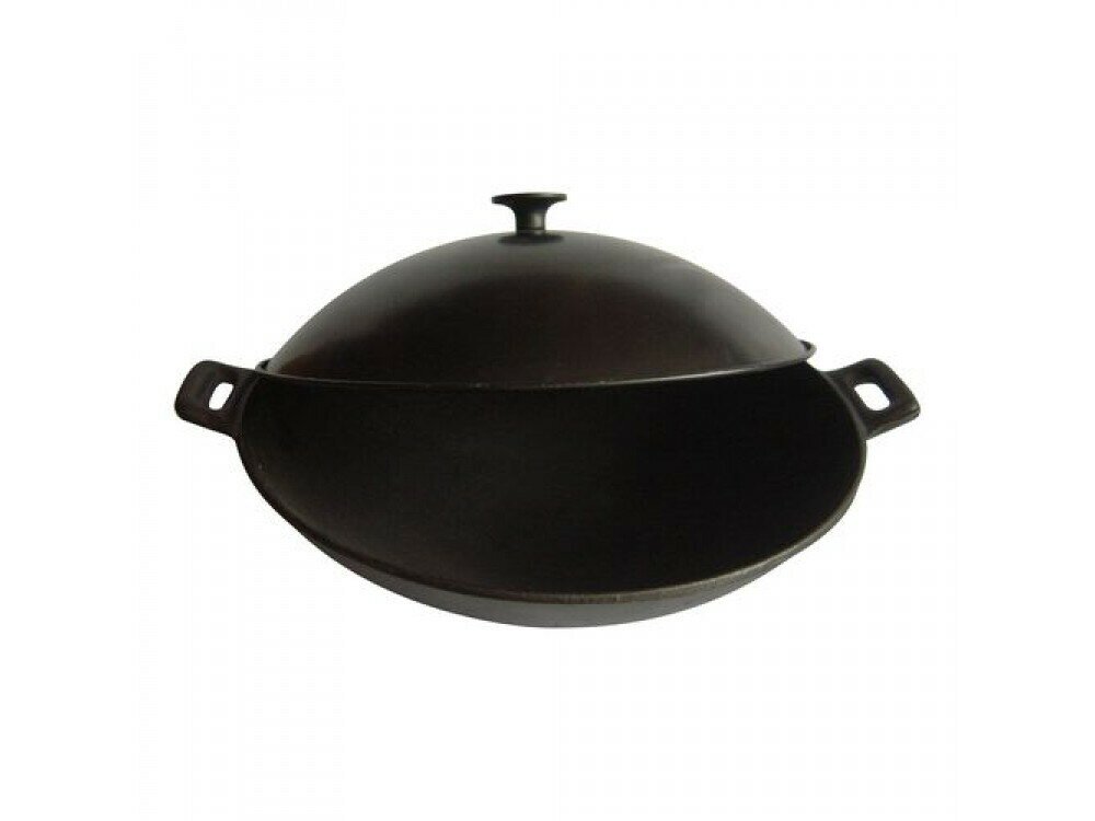 Сковорода MALLONY ВОК чугунная W-31L, диам - 31 см 985042