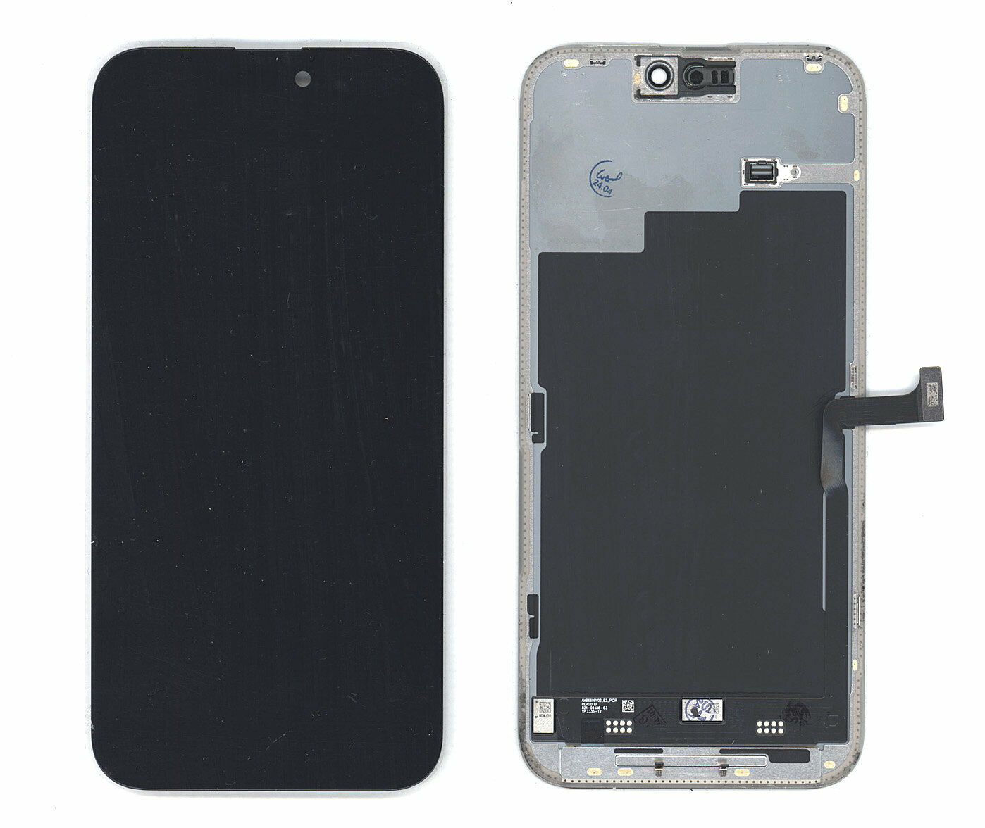 Дисплей (модуль) для Apple iPhone 15 Pro Max в сборе с тачскрином черный (Fog) — фото 1