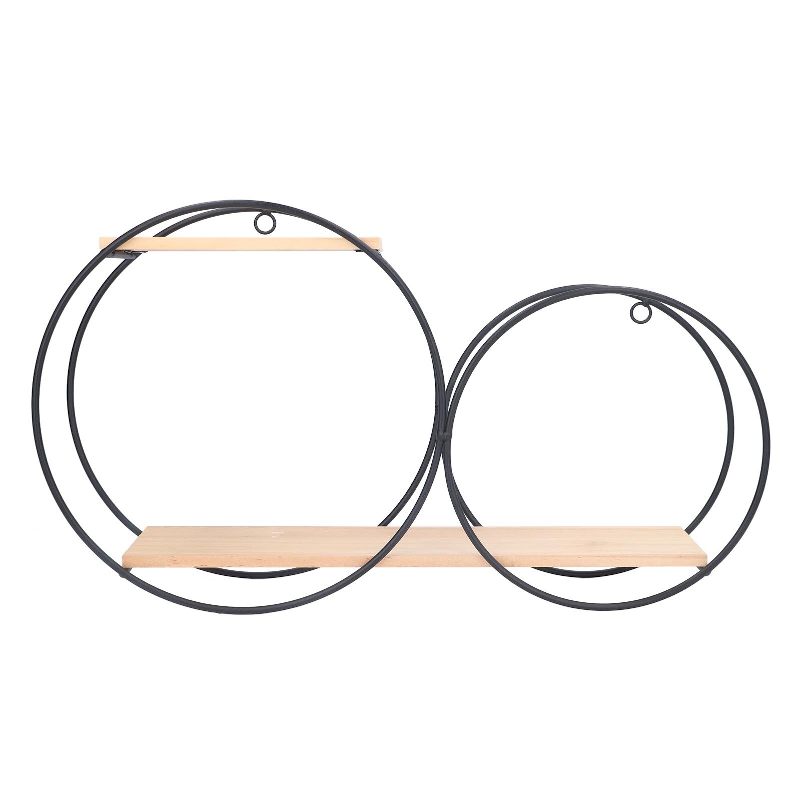 Круглые металлические настенные полки двойного назначения, прочно сваренные, высокая несущая способность, круглая полка для спальни, дома, чайного домика, дерева, металла, декоративных