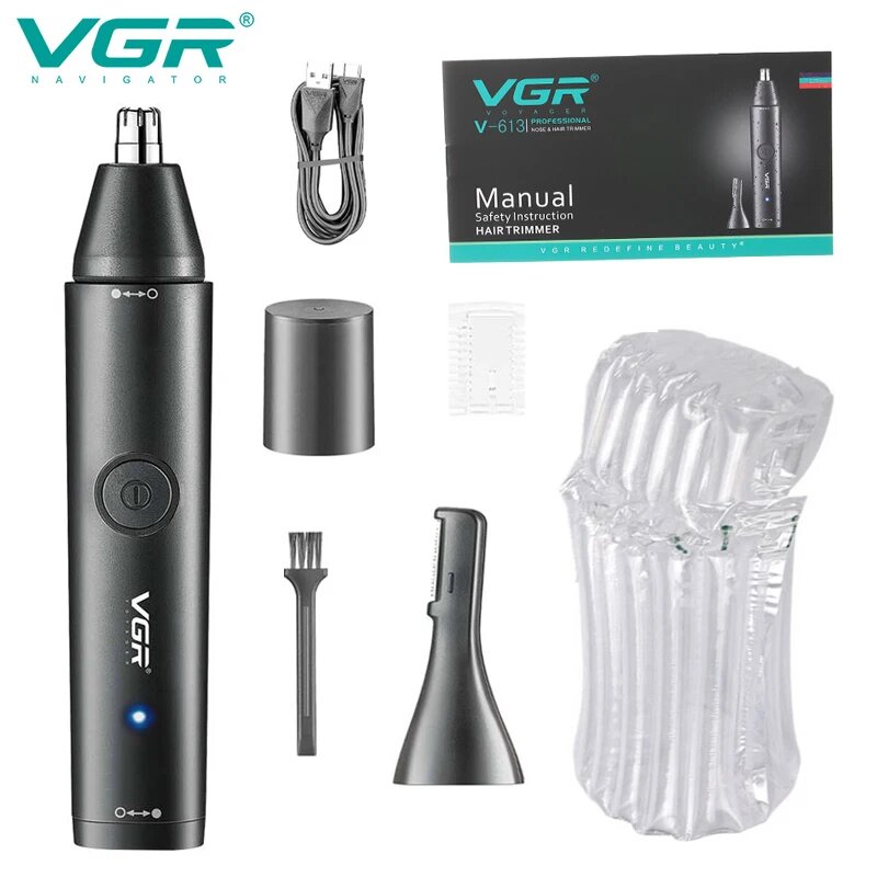 Электрический триммер для носа и ушей VGR V-613, protective bag