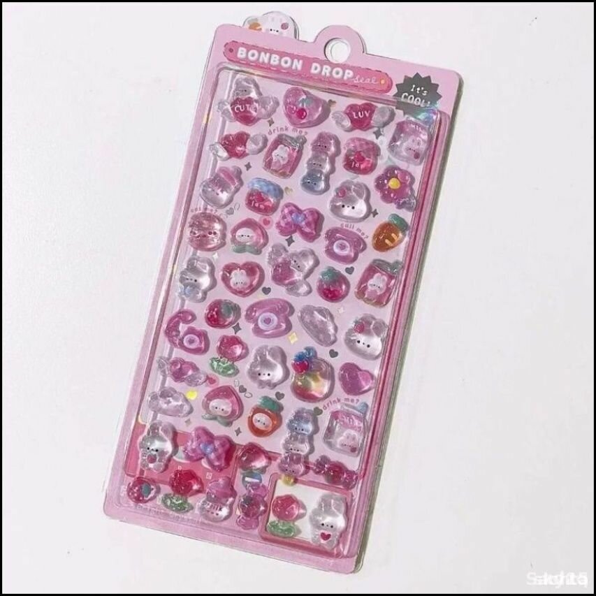 Эксклюзивные объемные стикеры 2025 для творческого декора, премиум аппликации в скрапбукинг и 3D дизайн телефона