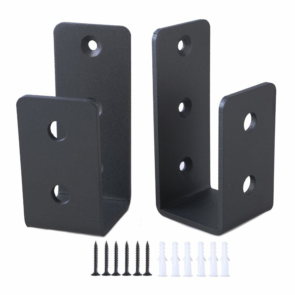 Кронштейны для крепления дверных замков к гаражным воротам с помощью винтов