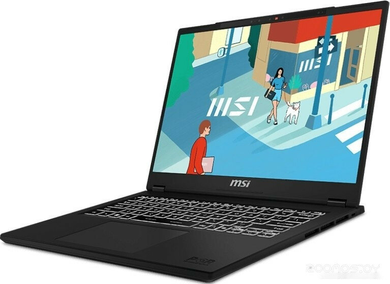Ноутбук MSI Modern 14 H D13MG-442XBY, 14.0" 1920x1200, IPS, 60 Гц, Intel Core i5 13420H, 16 ГБ DDR4, SSD 512 ГБ