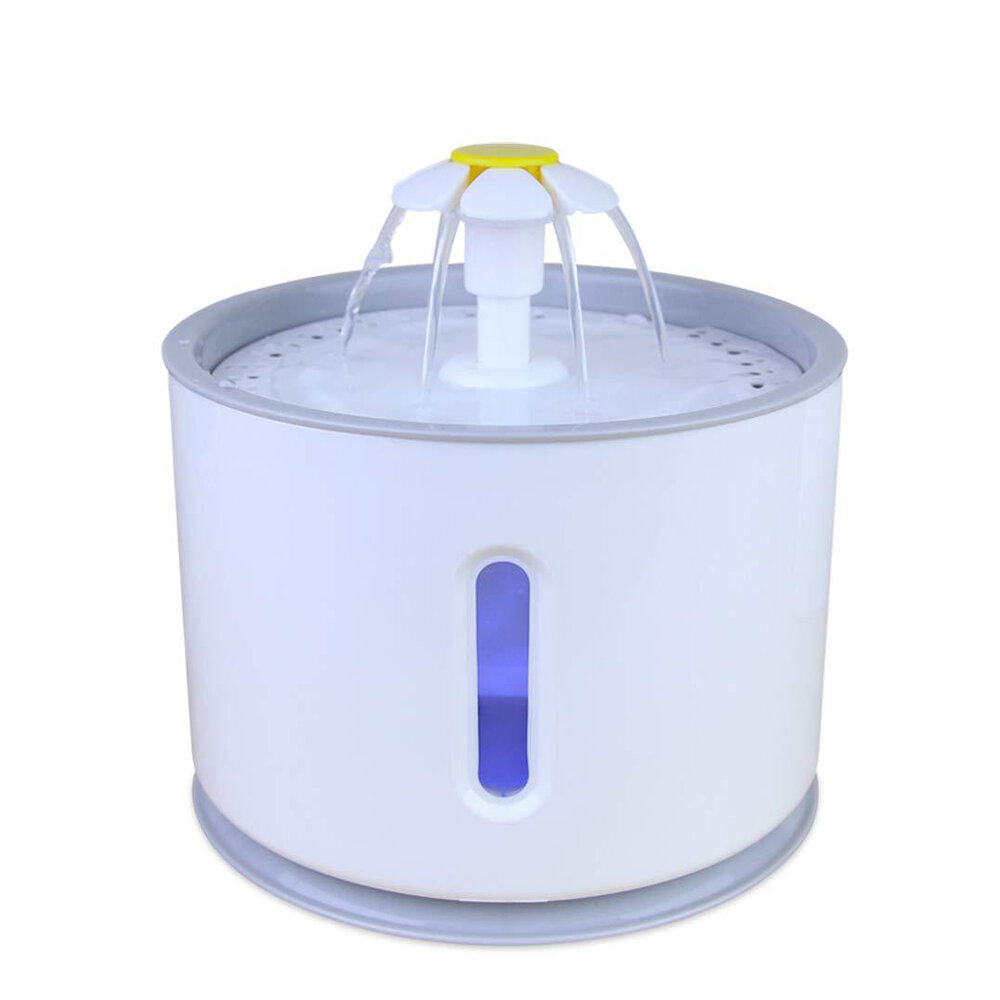 2.4L Автоматическое фонтан с кошачьей кошкой со светодиодными электрическими USB Dog Cats Pets Mute Drinker Feeding Bowl Pet Pet