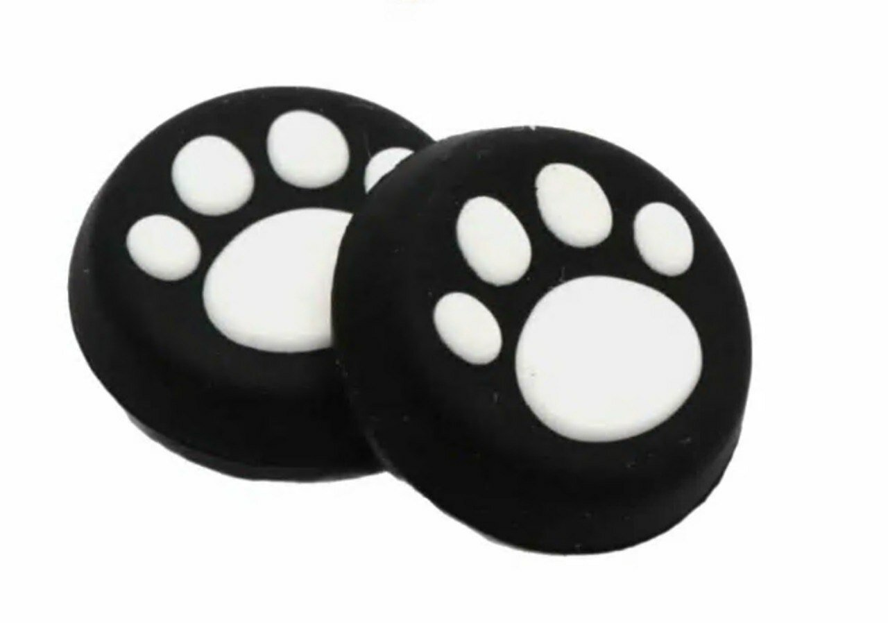 Накладки на стики (4шт) "Белые Лапки" для геймпада PS3, PS4, PS5, Xbox 360, One