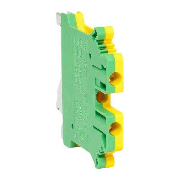 Колодка клеммная EKF винтовая, 2.5 UT, земля, 50 Гц