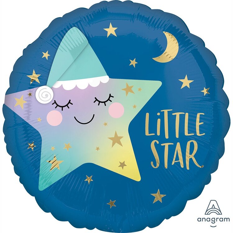Воздушный шарик Anagram 18", LITTLE STAR, звездочка спящая