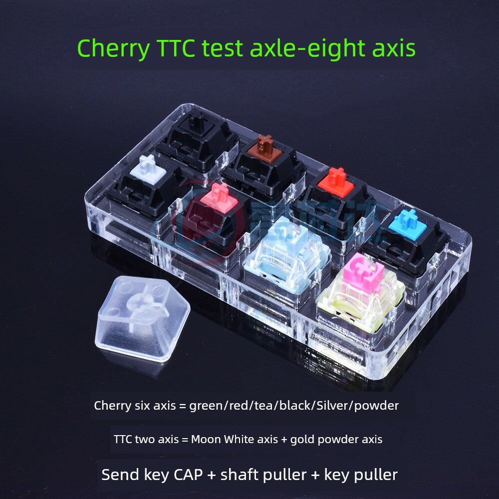 Новый тестер переключателей Cherry CHERRY, переключатели TTC Kaihua BOX, синие, красные, коричневые, белые, корпус