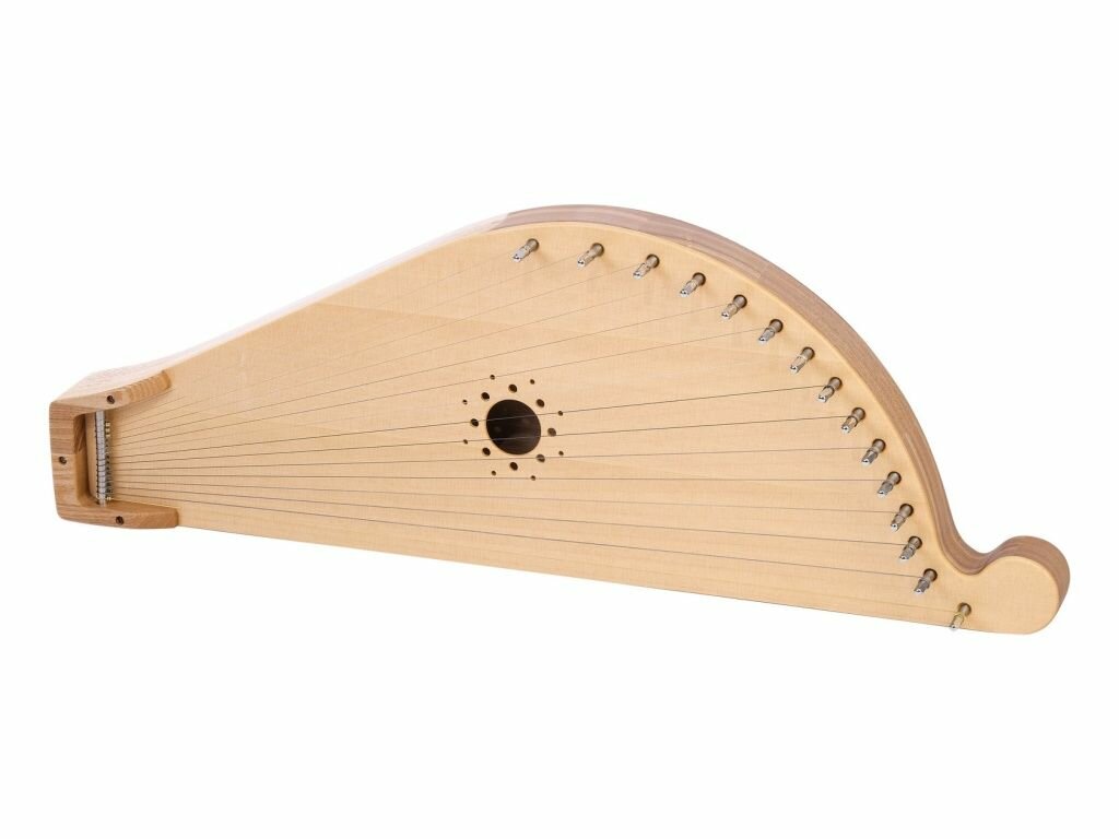 GU-10.03.15.13100 Гусли Ладья 15 струн, хвойные породы, светлые с утицами, базовые, Гусельник