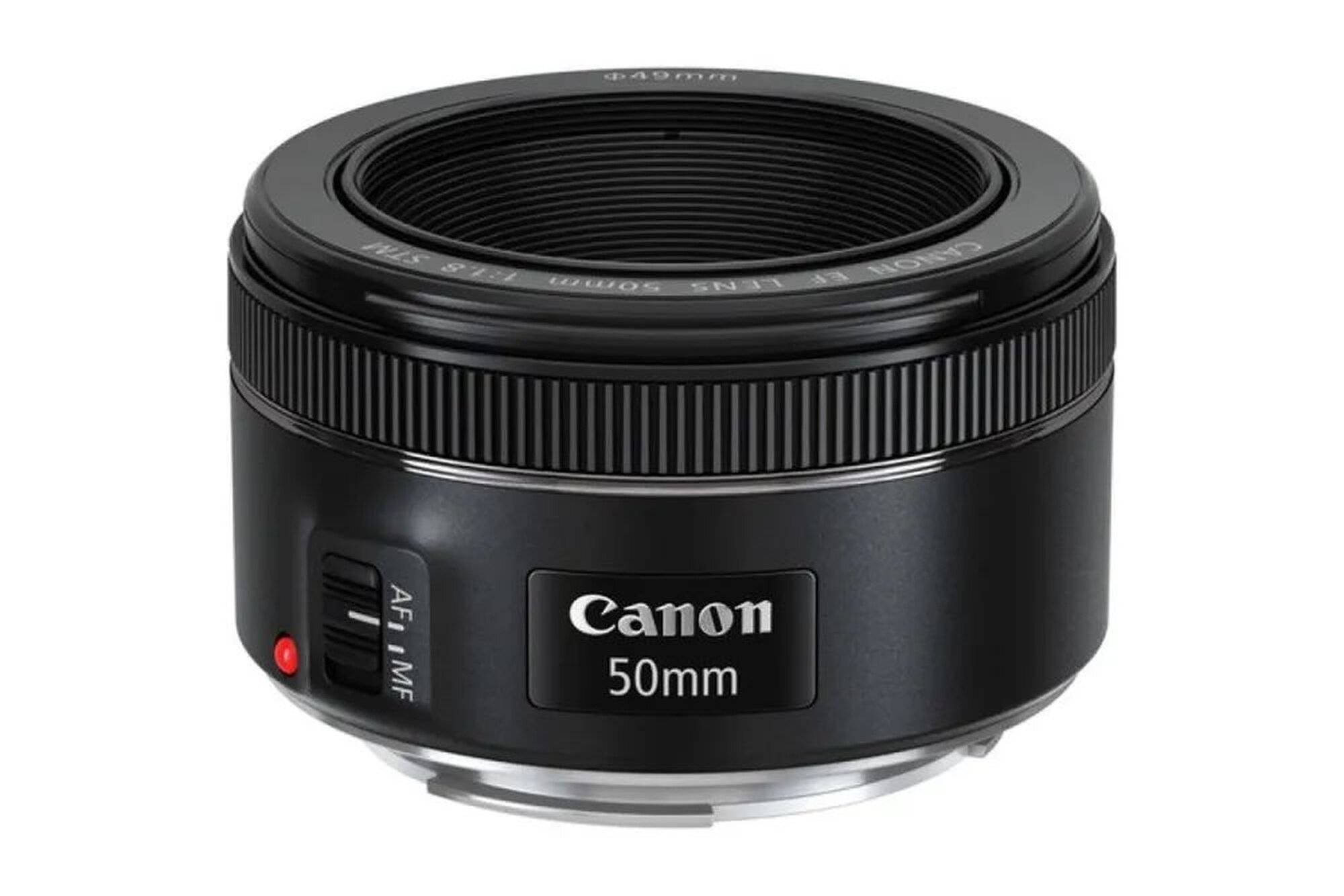 Объектив Canon EF 50mm f/1.8 STM, автофокус, светосила f/1.8, цвет черный