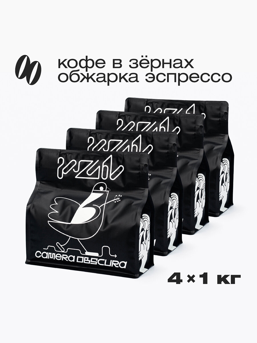 Голубь (Бразилия Фазенда Да Лагоа), фирменный кофе в зернах оптом Camera Obscura, 4 кг
