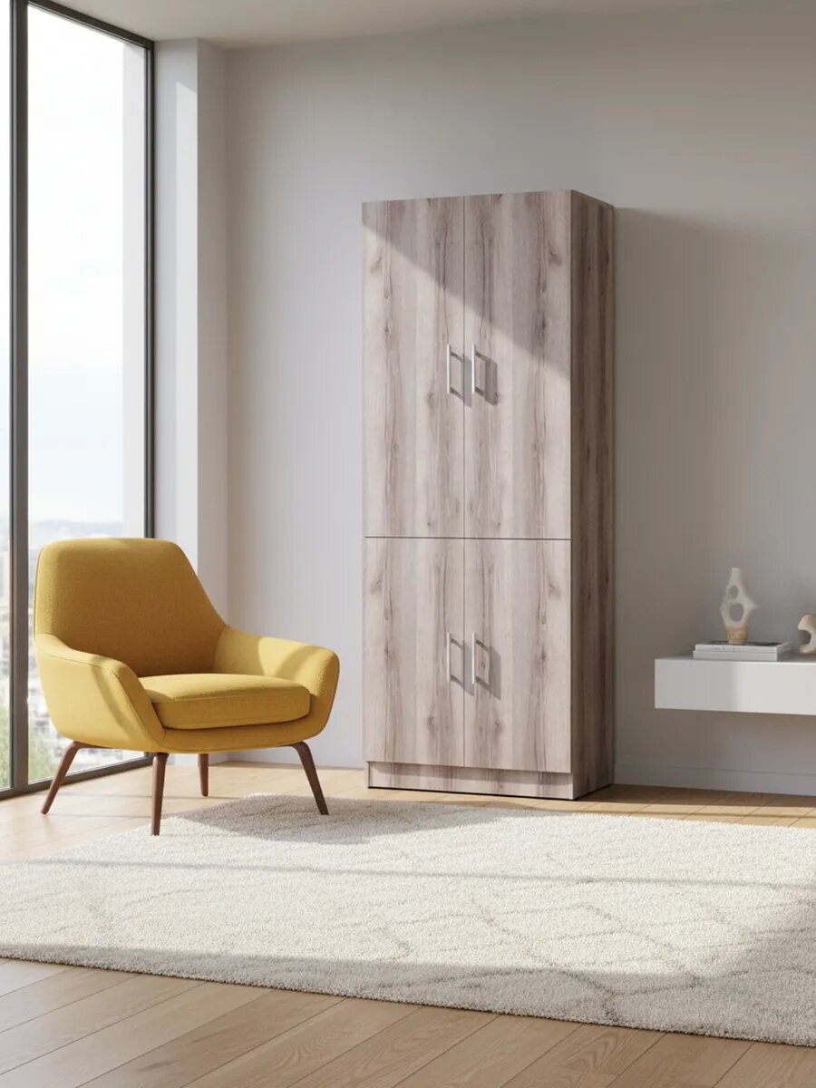 Шкаф FRESTER распашной в спальню прихожую на балкон с полками, от производителя