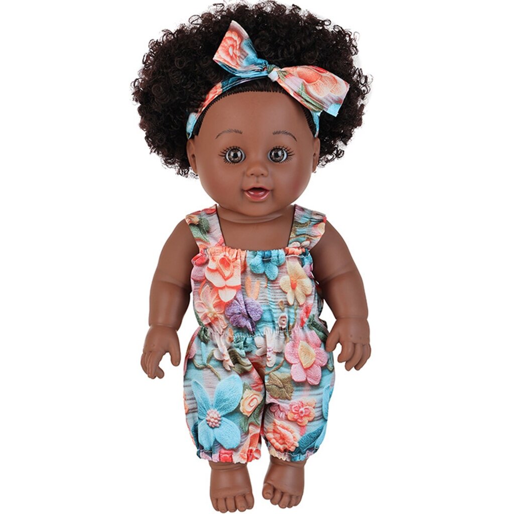 12-дюймовая афро-черная кукла, реалистичная игрушка реборн, интерактивная ролевая игра для детей
