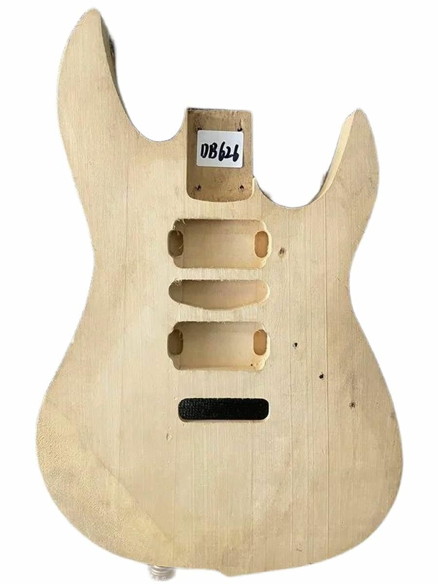 DB626 Корпус электрогитары под заказ: необработанный массив липы, HSH, кастомный тремоло, для замены/DIY