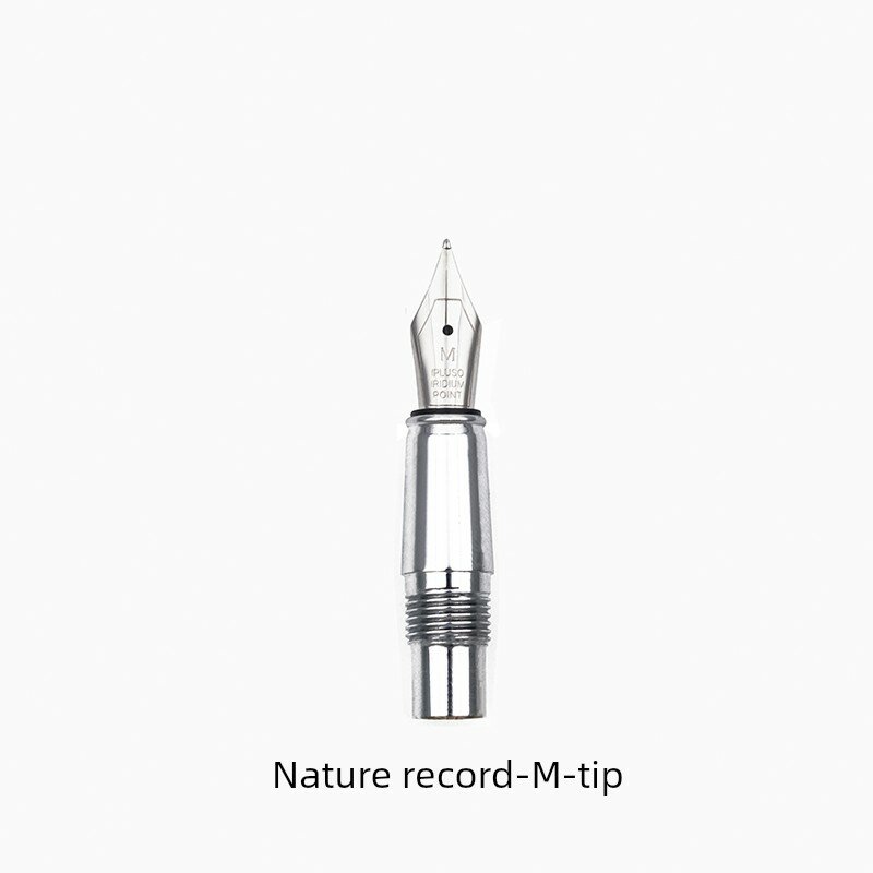 Ipluso Natural Record Series Fine Nib Holder - M Tip, Stainless Steel Replacement for Pen Accessories