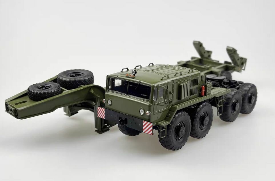 SSM 1:43 МАЗ-537Г, тяжелый танковый транспортер, готовая металлическая модель, коллекционная, подарок для мужчин