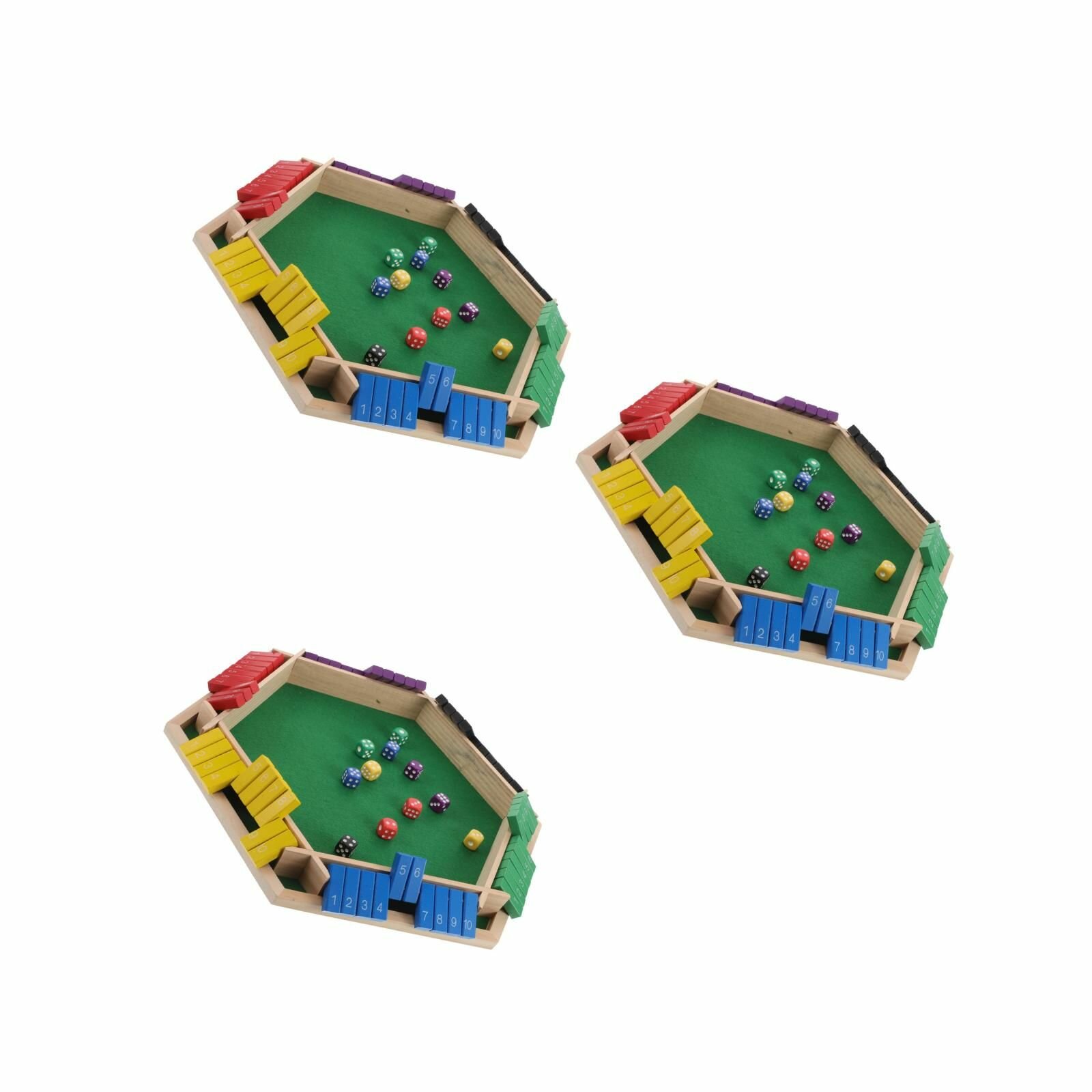 Интерактивный деревянный стол с шестью сторонами для вечеринок и игр