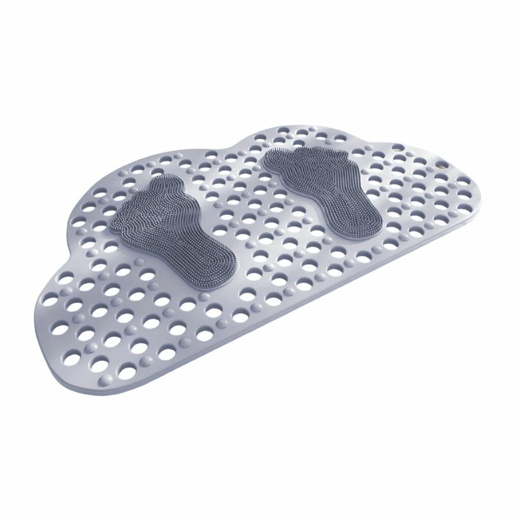 Детский противоскользящий коврик для ног в ванной комнате-черный-40x70 см